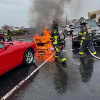 North Port Fire extinguish car fire in Walmart parking lot | News ...