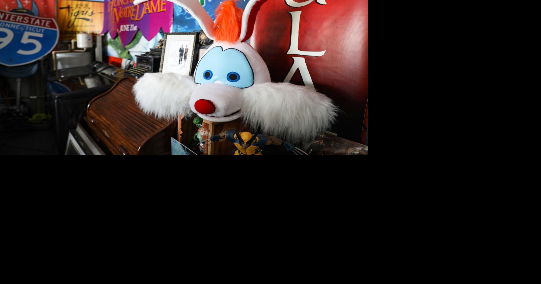 Roger Rabbit mask in Bruce Michaud's garage | | yoursun.com
