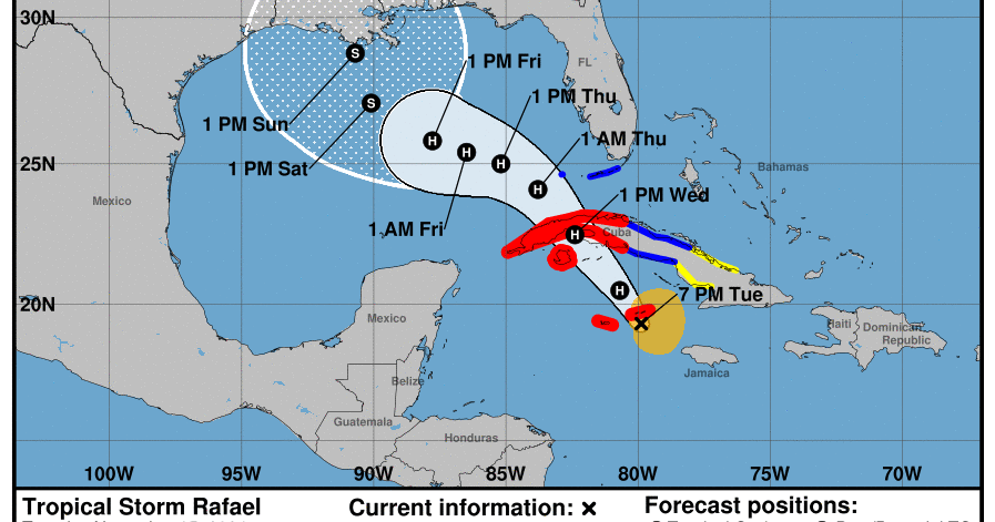 TROPICS WATCH: Now a hurricane, Raphael moves toward Cuba | Port ...