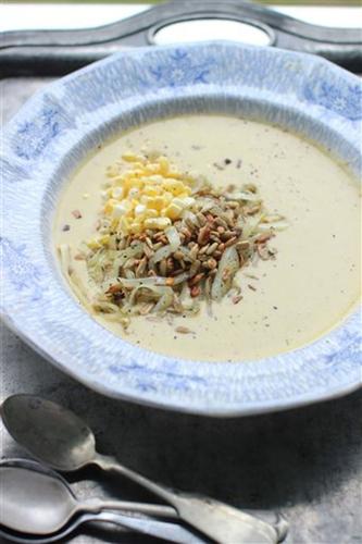 Recipe for corn chowder with sunflower seeds and onions | Newsarchives ...