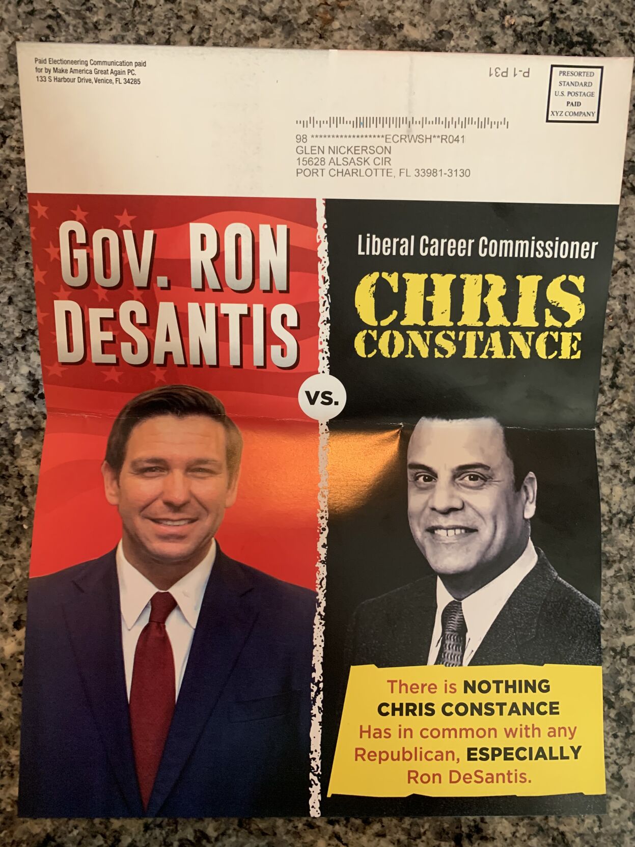 Venice PAC targets Constance with mailer ads | Port Charlotte News ...