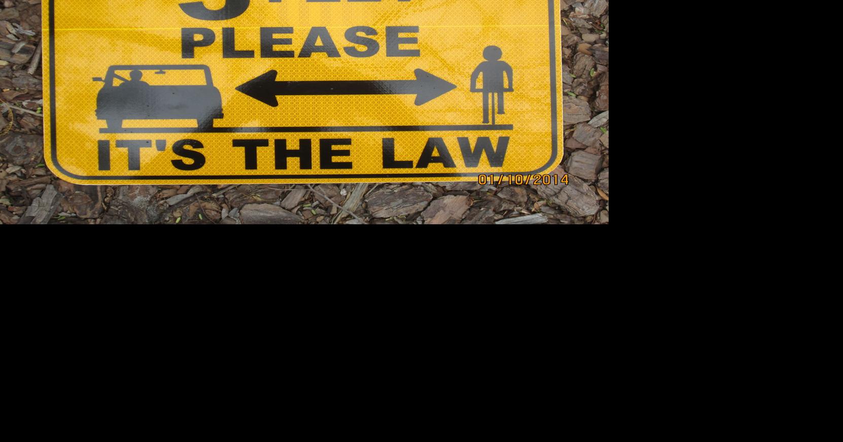 3-foot rule applies when passing bike | News Archives | yoursun.com