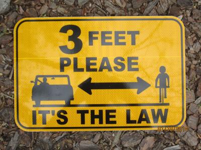 3-foot rule applies when passing bike | News Archives | yoursun.com