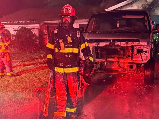 HOUSE FIRE: North Port Fire rescues dog, four cats on 'busy night ...