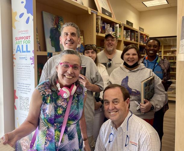 Autistic artists selling their work at Venice's Goodwill bookstore ...