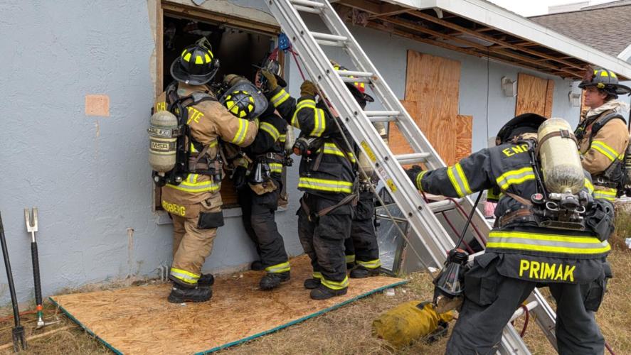 firefighter saving person