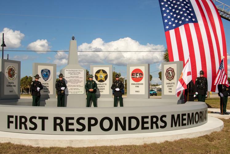 Ribbon cut on First Responders' Memorial at Memorial Park | Port ...