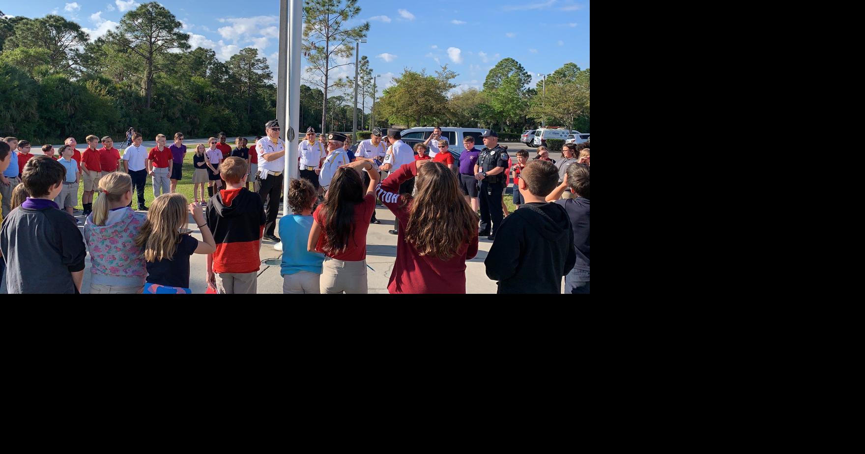 AMVETS Post 312, school, raise flag | The Daily Sun | yoursun.com