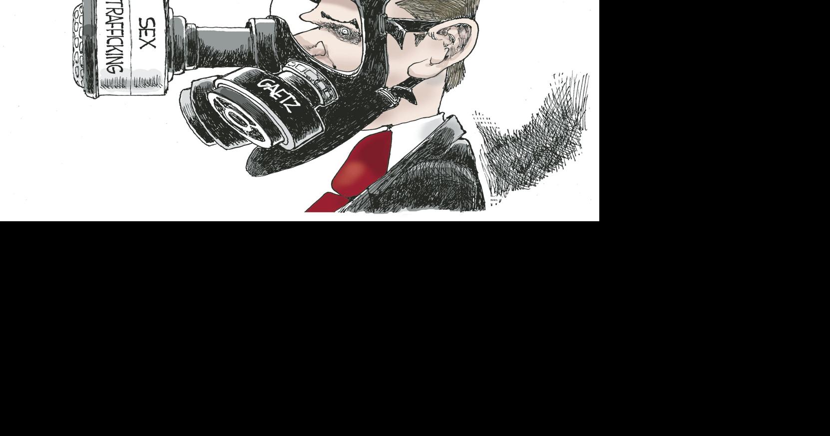 Editorial cartoon: Matt Gaetz Mask | The Gondolier | yoursun.com