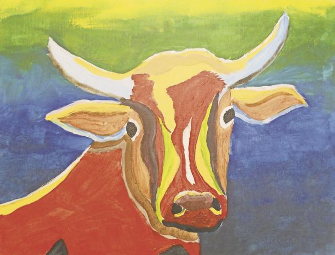Paint pop-art cow a la Peter Max in Arcadia | Go! | yoursun.com