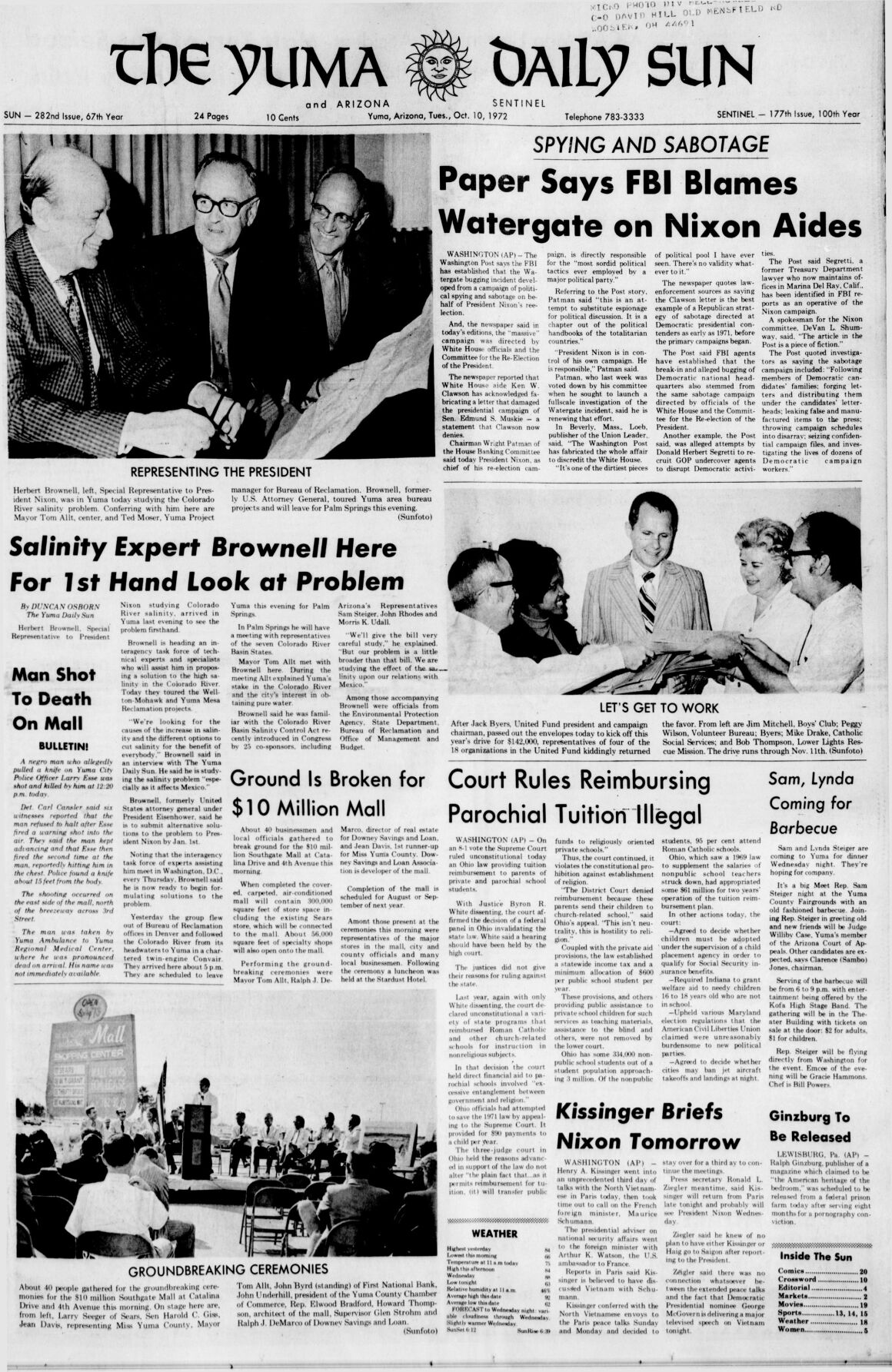 Pages from the Past | Features | yumasun.com