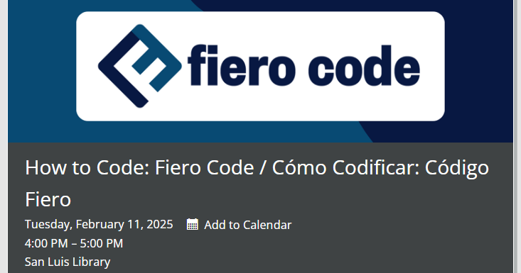 How to Code: Fiero Code / Cómo Codificar: Código Fiero | Calendar | yumasun.com