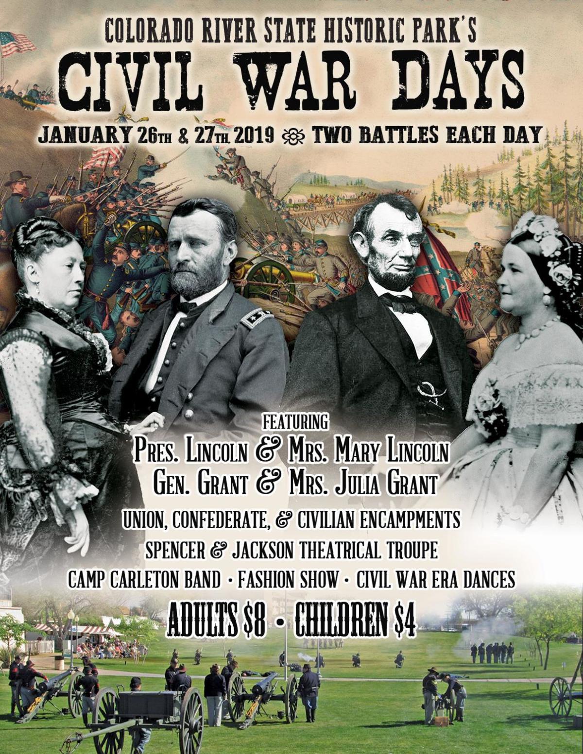 Civil War Days | Calendar | yumasun.com